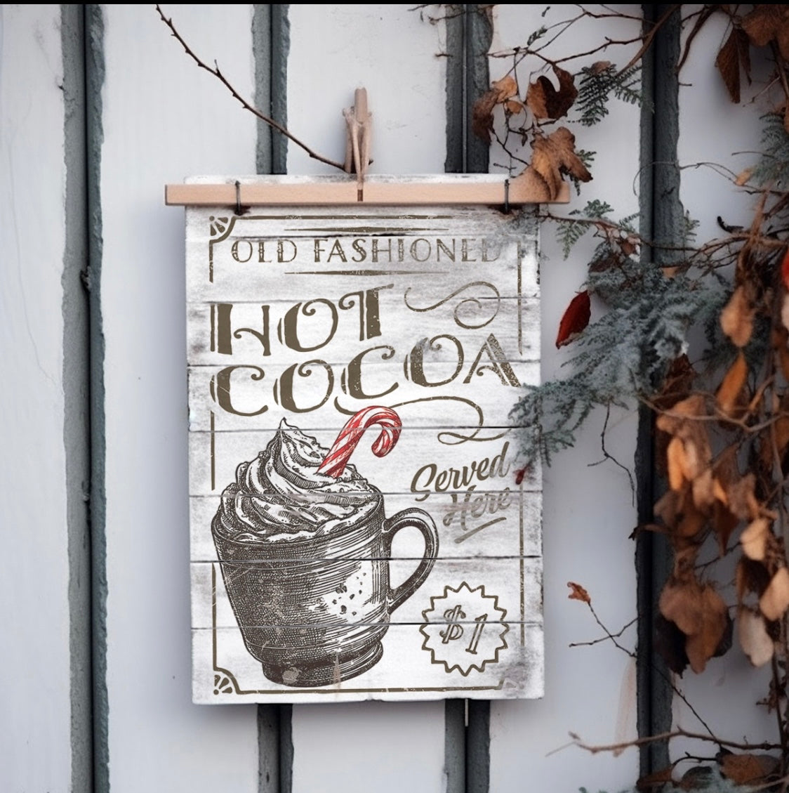 IOD Candy Cane Cottage Transfer – Cottle and Gunn